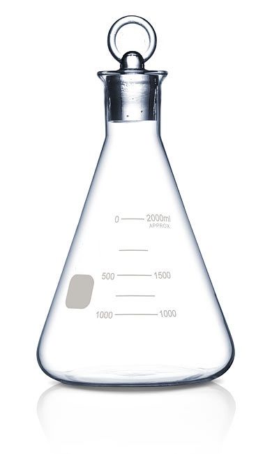 Flask, Erlenmeyer, Glass, 1000ml with Stopper | Science First