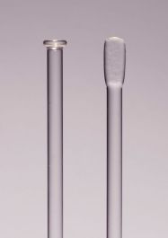 Stirring rod, glass, paddled ends, 250 x 6mm d., pkt/10 | Science First