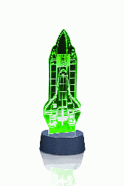 Space Shuttle LED Glow Art Lamp | Science First