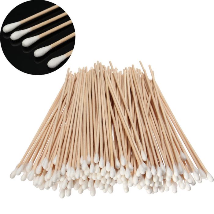 Cotton Tipped Applicator Swab Wooden 150mm NON -STERILE 100 pack ...