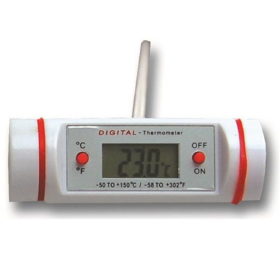 Thermometer Digital -50 to 150C, with Probe, Horizontal Barrel ...