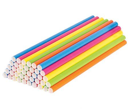 Paper straws, coloured, pack 500 | Science First