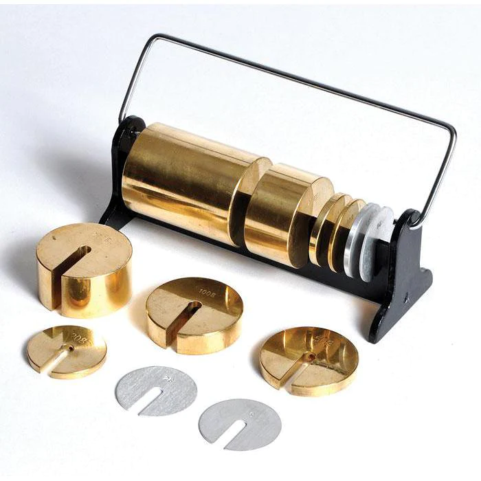 Slotted Weights in Rack, 1100g | Science First