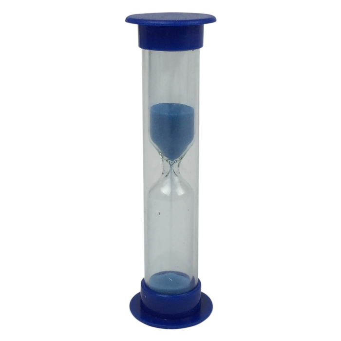 Mini Sand Timer, 3 Minutes, Blue | Science First